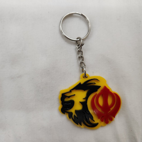 KEYRING - PLASTIC WITH GURBANI TEXT - BY SACHA SAUDA GURMAT PARCHAR ...